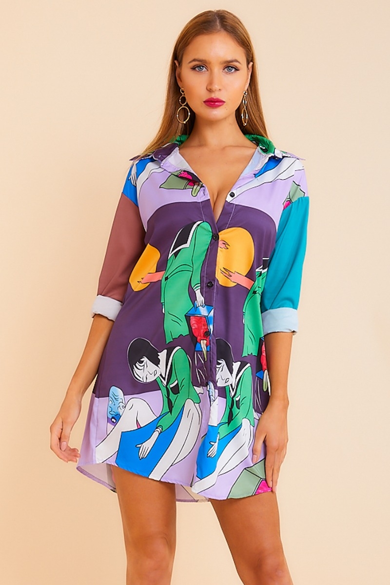 Wholesale New stylish printed nightclub clothes shirts 032820 ...