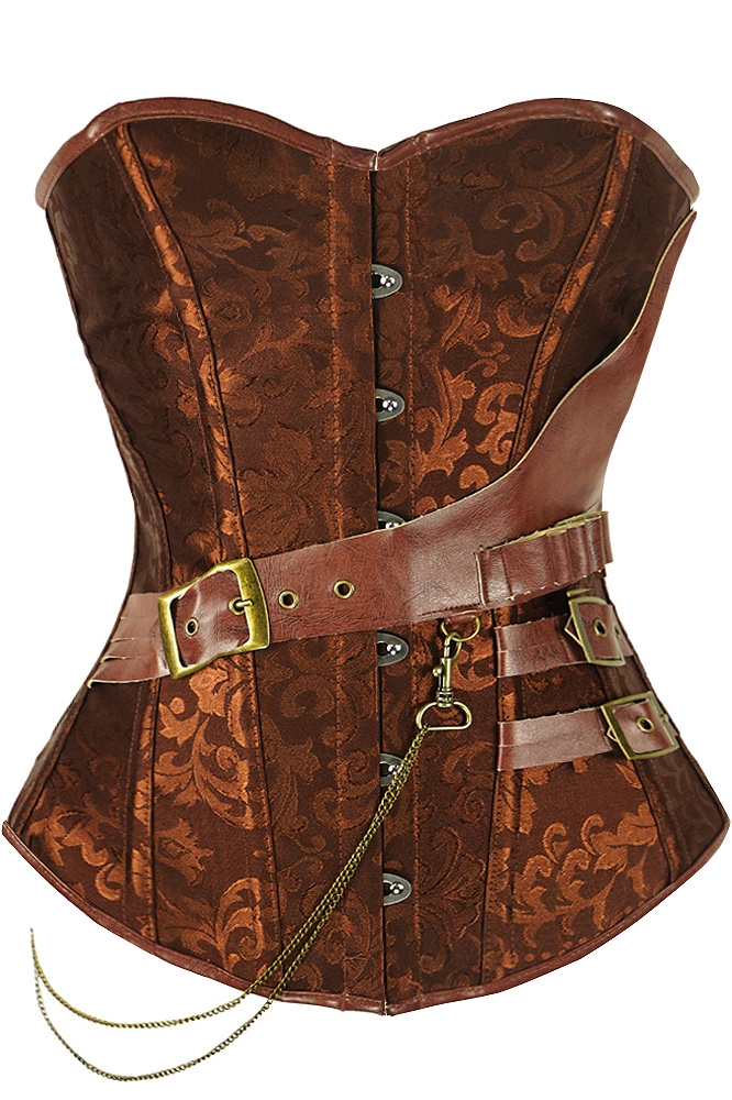 Wholesale New court retro style chain lace up croset 077106 - Girlmerry.com