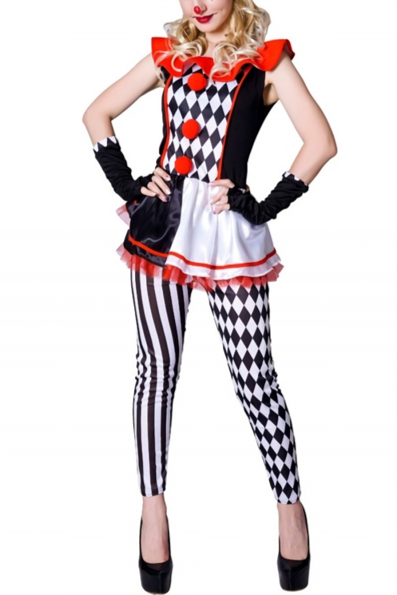 Wholesale New halloween cosplay circus clown pants set costume(with ...