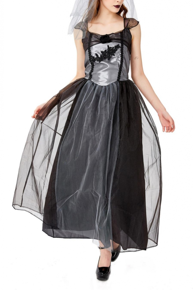 Wholesale Halloween cosplay hell grim reaper bride costume(with veil ...