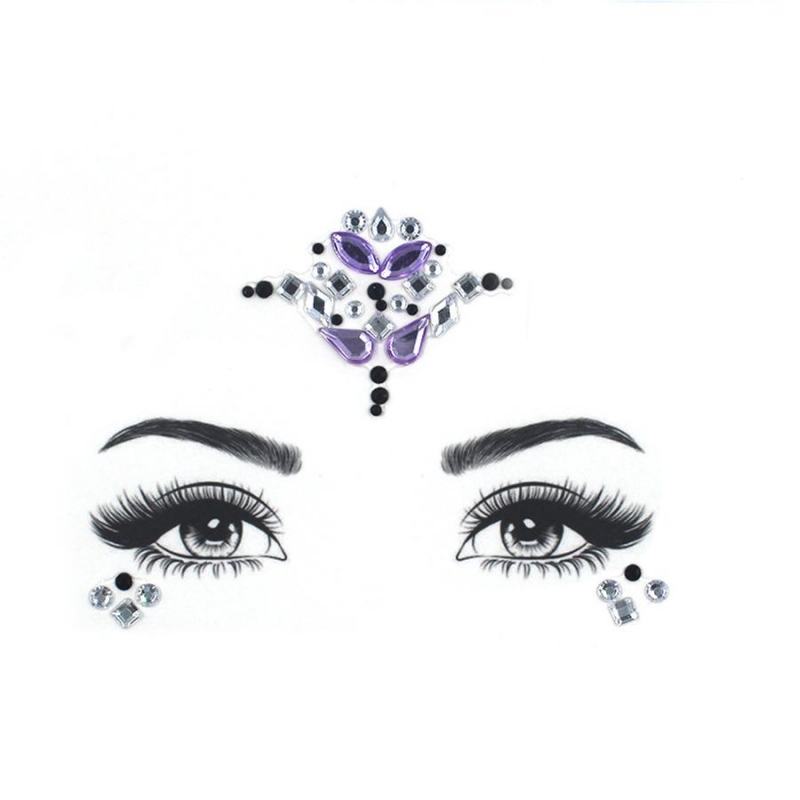 Wholesale One pc square round drop shaped combination face stickers 125 ...