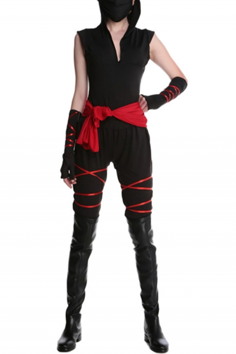 Wholesale Halloween new hooded cosplay female samurai costume(with hat ...