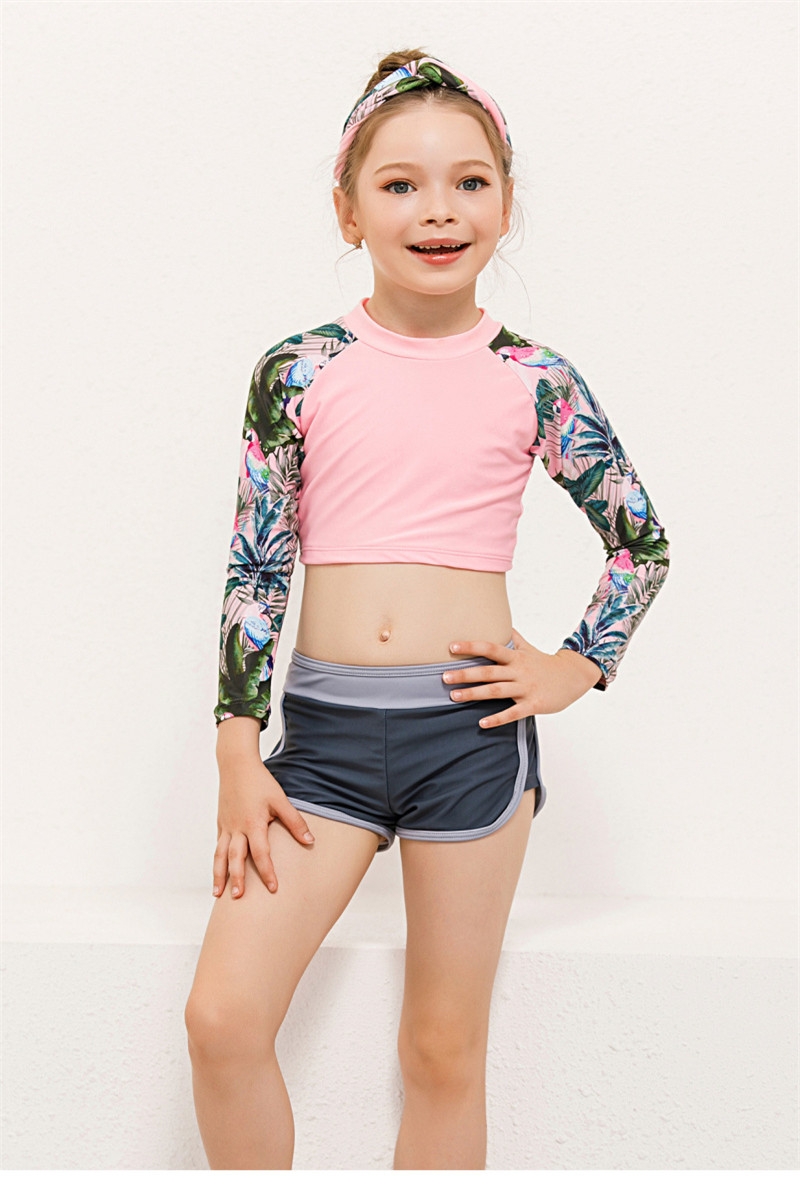 Wholesale Kids new plus size unppaded cute suring two-piece swimwear ...