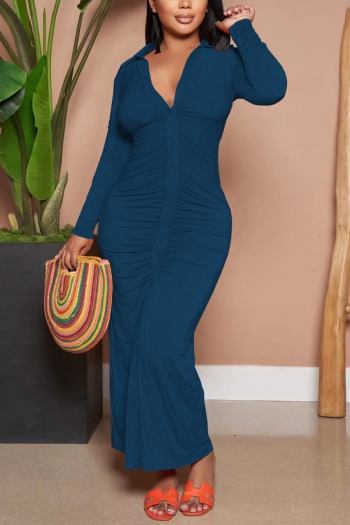 Wholesale Autumn new stylish 5 colors solid color plus size single ...