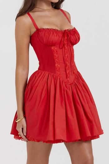 Wholesale Sexy non-stretch 5 colors solid color sling mini dress ...