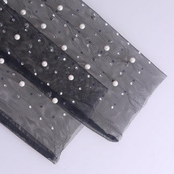 Wholesale Sexy slight stretch mesh slit pearl rhinestone beach cover ...