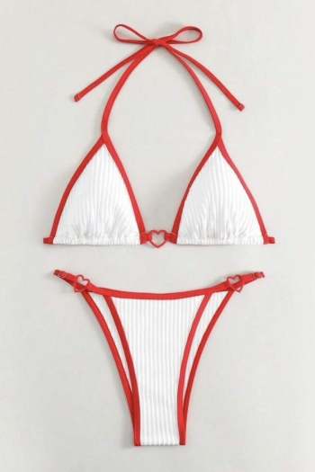 Wholesale Sexy Two Colors Padded Heart Shape Ring Linked Halter Neck