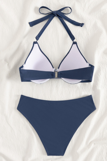 Wholesale Sexy pure color non-removable padding underwire halter-neck ...