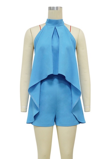 Wholesale Stylish plus size non-stretch tatting 3 colors halter-neck ...