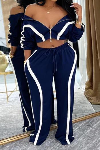 Wholesale Casual plus size slight stretch 6-colors contrast color ...