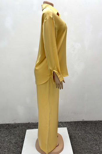 Wholesale Casual plus size non-stretch loose lapel button solid color ...