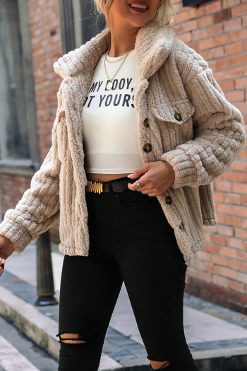 Wholesale Winter new pure color teddy fleece slight stretch single ...