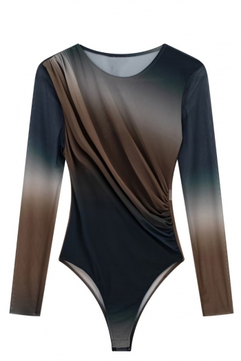 Wholesale Gradient color see through mesh high stretch shirring sexy ...