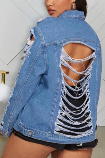 Wholesale Plus size xl-4xl non-stretch denim ripped design with pocket ...