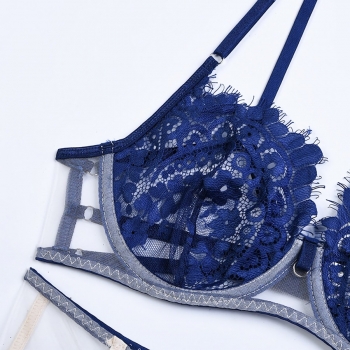 Wholesale Sexy lingerie new mesh lace cutout lace-up garter design sexy ...
