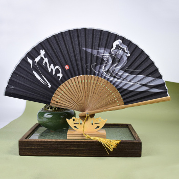 Wholesale One pc stylish new bamboo framework calligraphy folding fan#2 ...