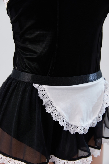 Wholesale Sexy non-stretch see-through maid style backless costume ...